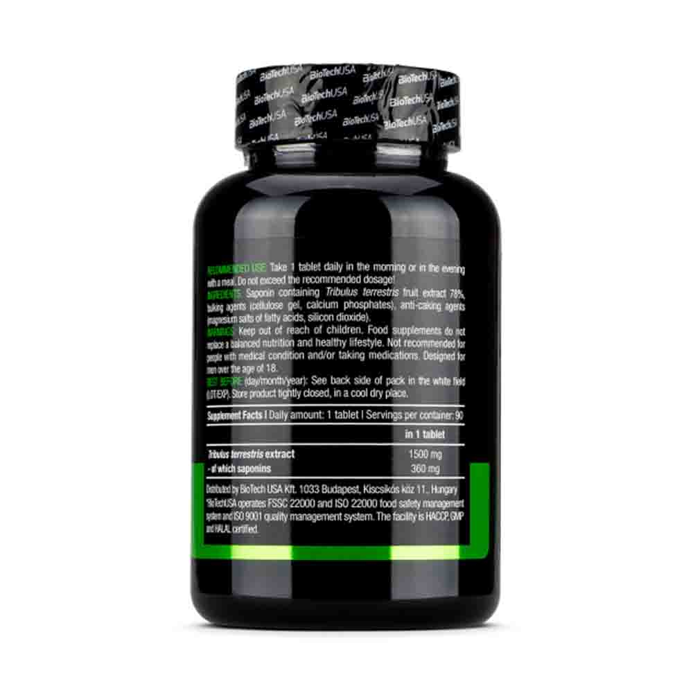 Tribulus Maximus, 1500 mg, BiotechUSA, 90 tablete