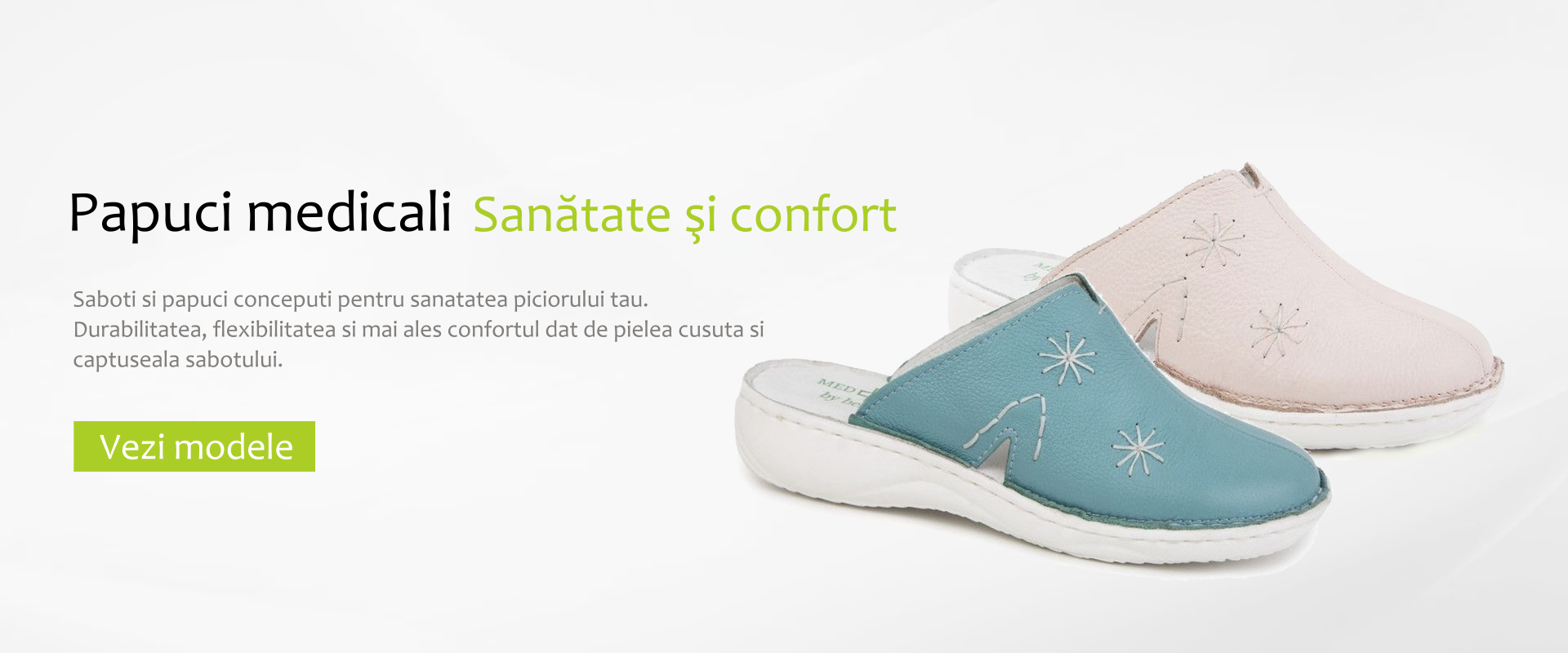 Papuci medicinali, saboti confortabili, pantofi confort - taby.ro